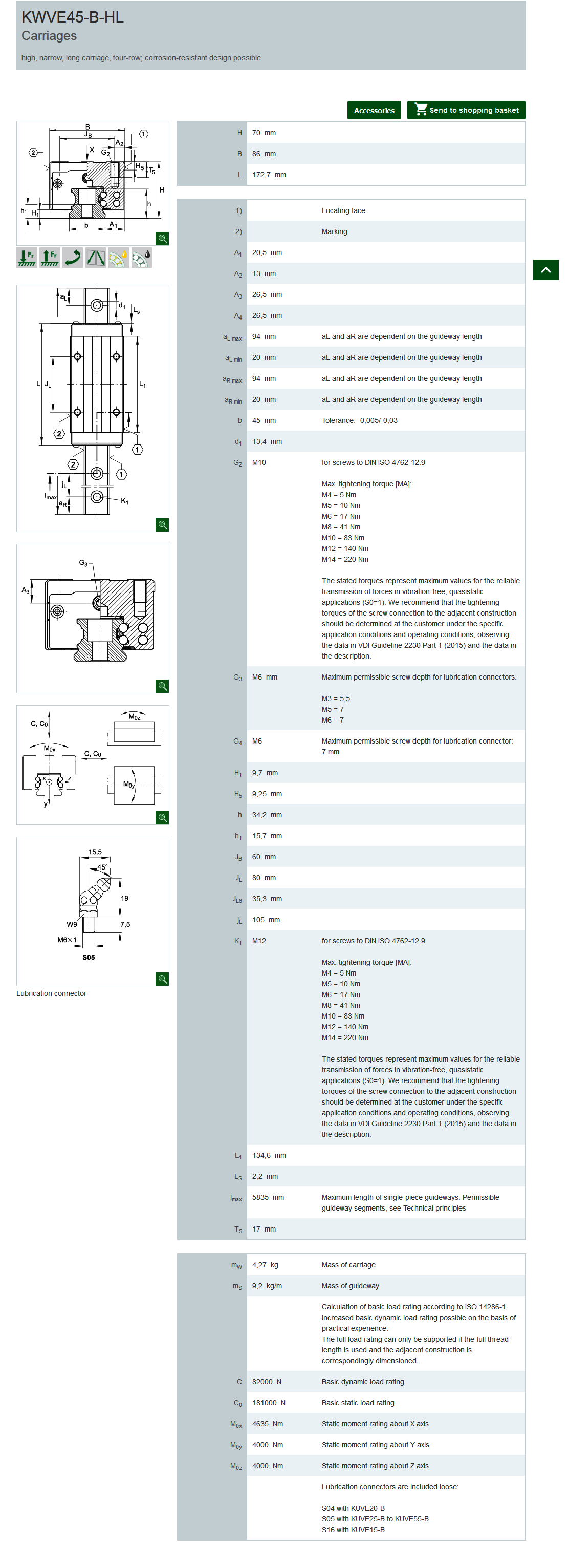INA Linear Guide KWVE45BHLG3V1 Slide Block Top Mounting - Buy ina ...