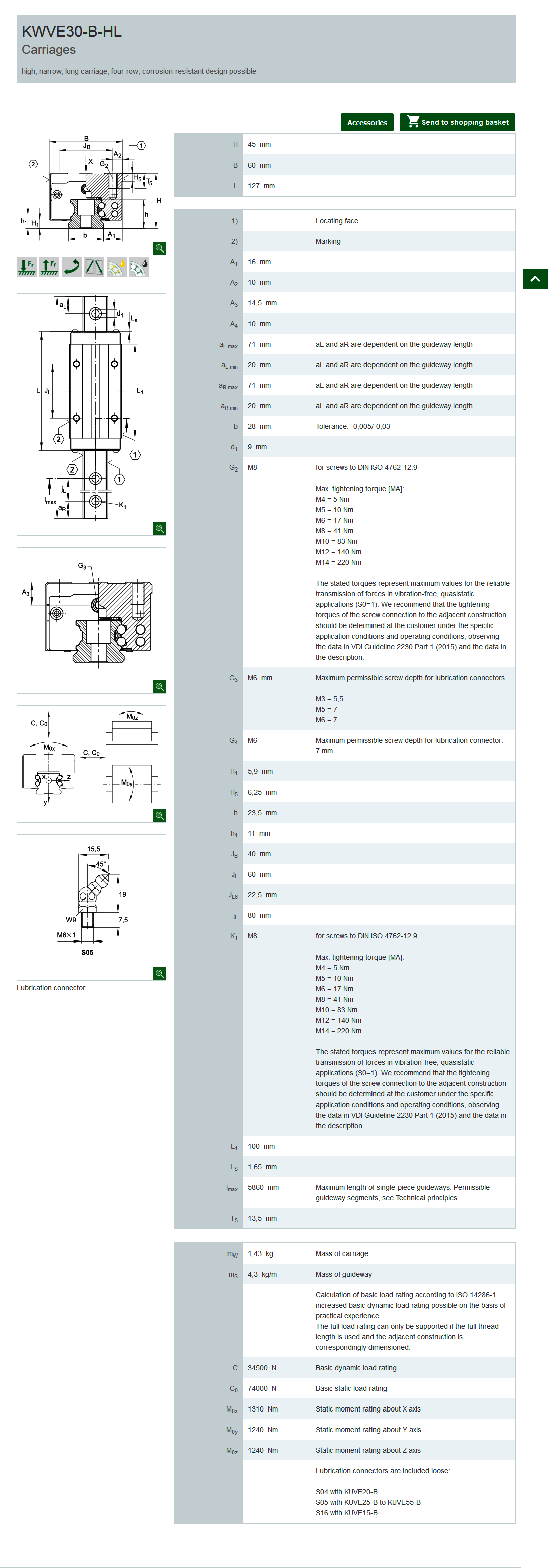 30mm Linear Guide INA Precision Lathe Linear Rail KWBE30BHLG3V0 - Buy ...
